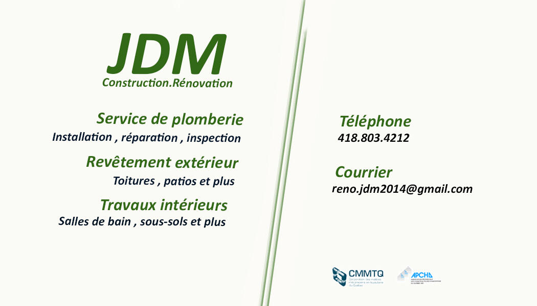Plomberie JDM Inc - Lévis - Nextdoor